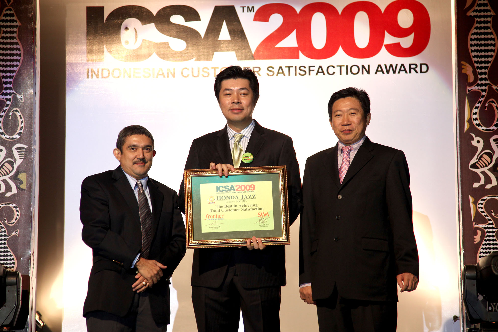 Honda kembali meraih tiga penghargaan dalam ajang ICSA 2009 :: Honda Indonesia